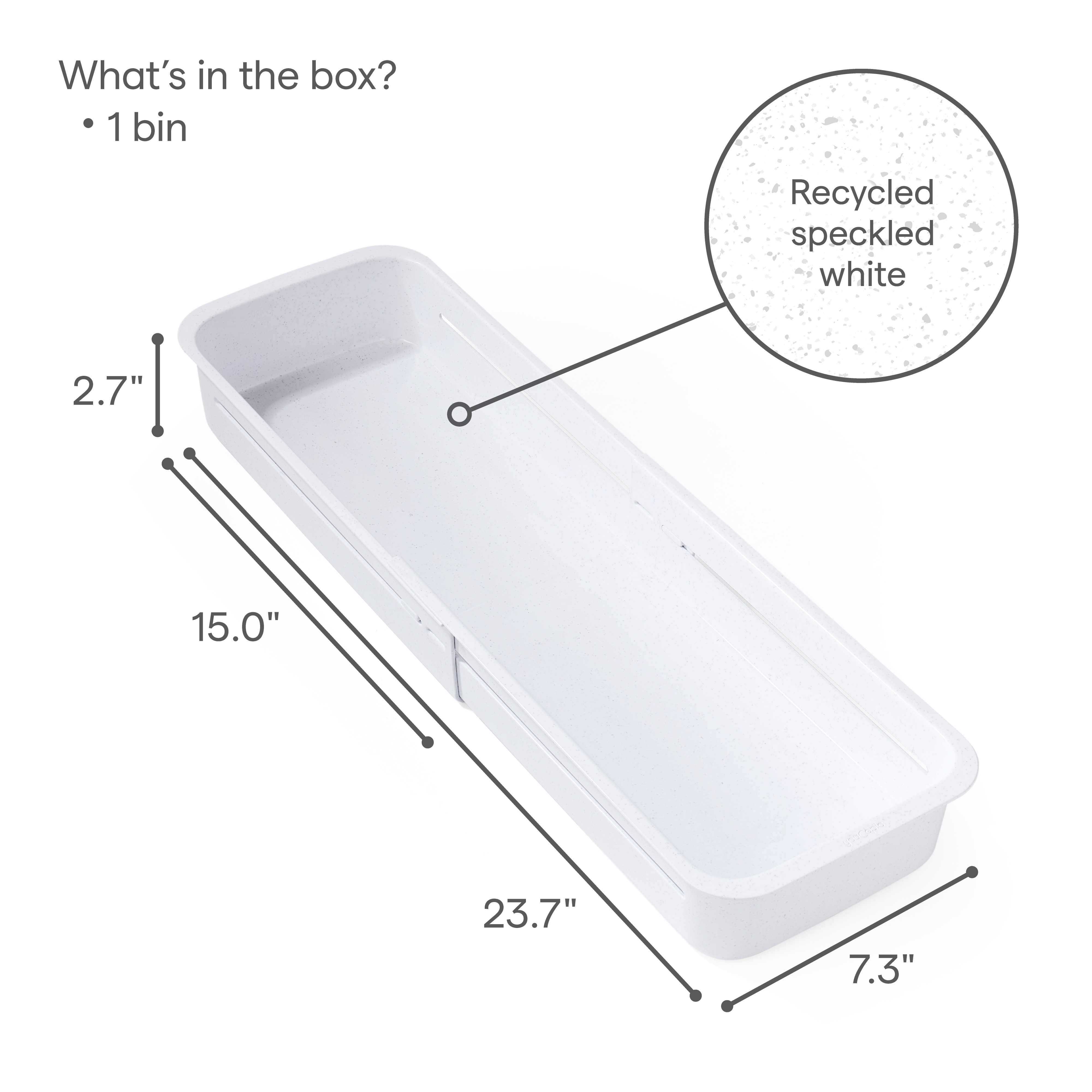 DrawerFit® Sliding Drawer Bin – YouCopia